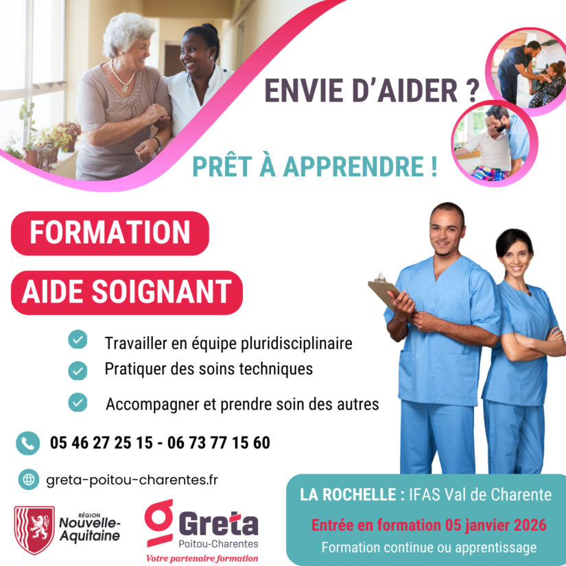 Formation Aide Soignant - Espace Régional d'Information de Proximité du bassin d'emploi de La ...